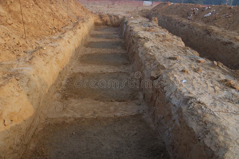 Long Deep Pit in the Ground. Stock Photo - Image of hole, deep: 166658362 Long Deep Pit in the Ground. Stock Photo - Image of hole, deep: 166658362