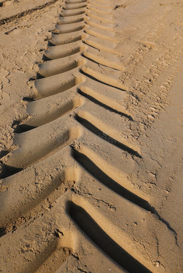 Long Deep Tractor Tire Track in a Field Stock Image - Image of tractor ...