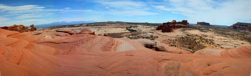 Delta Pool Mesa Near Moab, Utah Stock Photo - Image of formations, nice ...