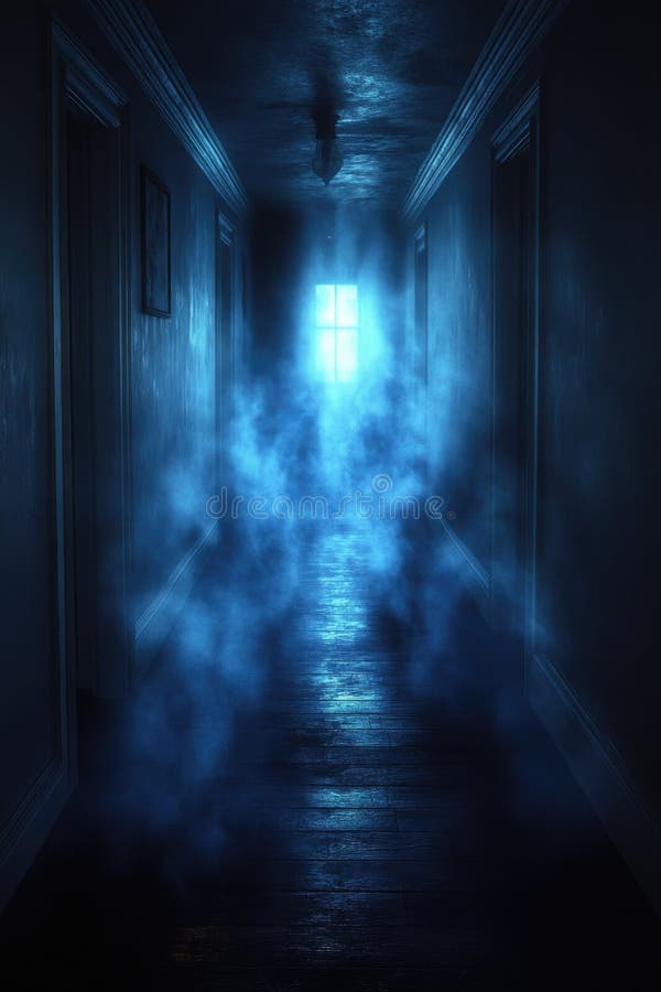 A Long, Dimly Lit Hallway Leads To a Single Source of Light at the Far ...