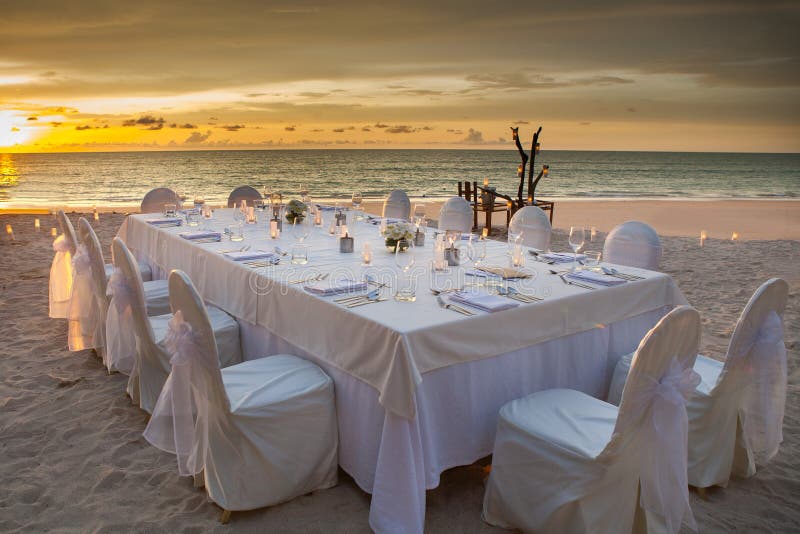 Long dinner table stock image. Image of marriage, glass - 55885133
