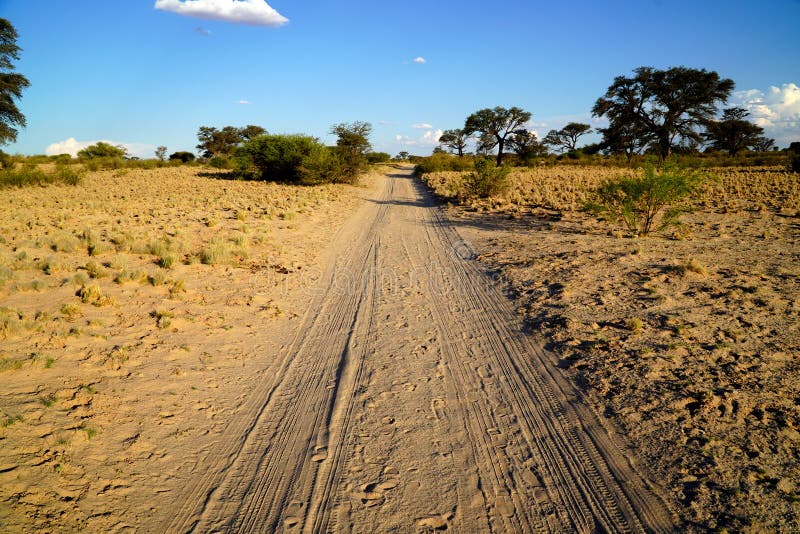 Long Red Dirt Road in Pilbra Region in Western Australia Disappears ...