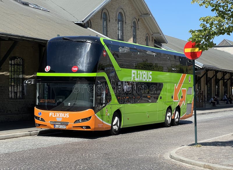 Long-distance Bus in Lund Sweden Editorial Image - Image of transport ...
