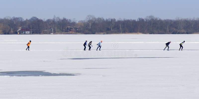 Long distance ice skating stock image. Image of wintersport - 32451485