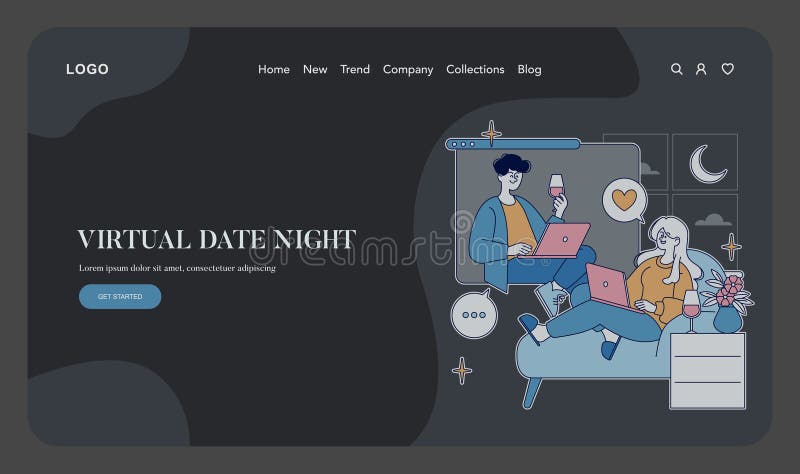 Long Distance Love. Flat Vector Stock Illustration - Illustration of ...