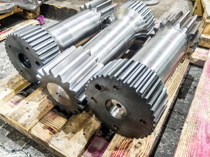 Long Double-sided Gears are in the Warehouse in the Workshop after ...
