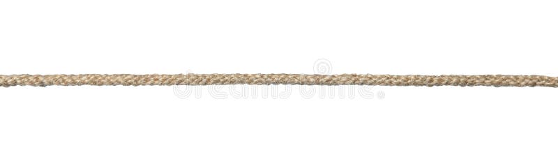 Long Durable Hemp Rope Isolated on White Stock Photo - Image of marine ...