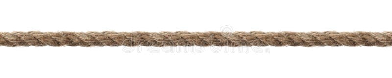Long Durable Hemp Rope on White Background Stock Photo - Image of long ...