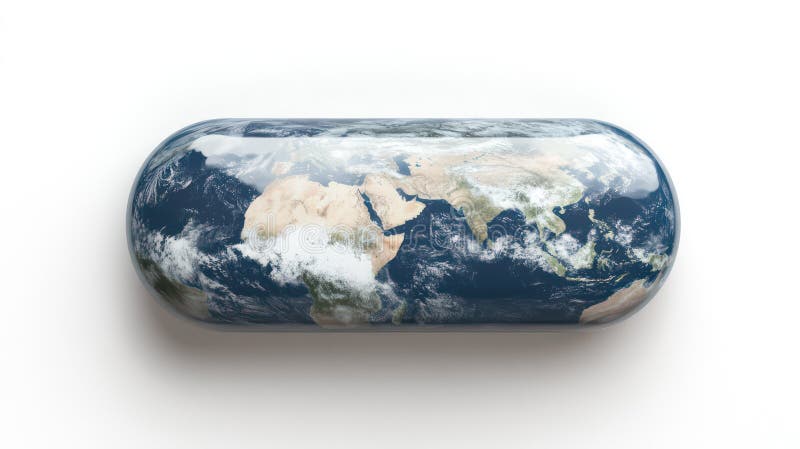 Long Earth Rectangle Button Isolated on White Created with Generative ...