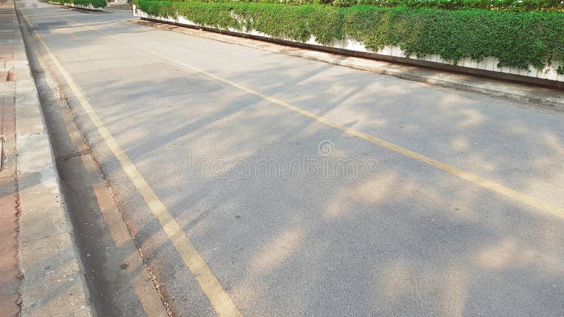 The Long and Empty Path in the Park Stock Photo - Image of outside ...