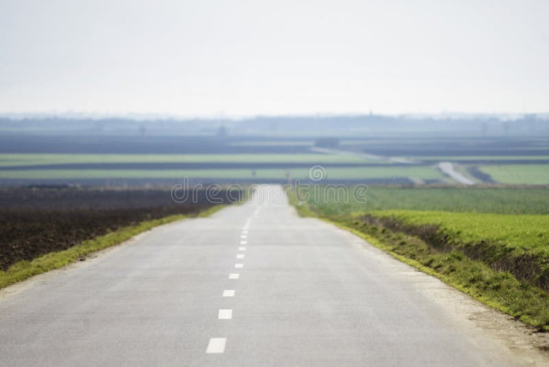 Long empty rural road stock photo. Image of focus, journey - 37973260