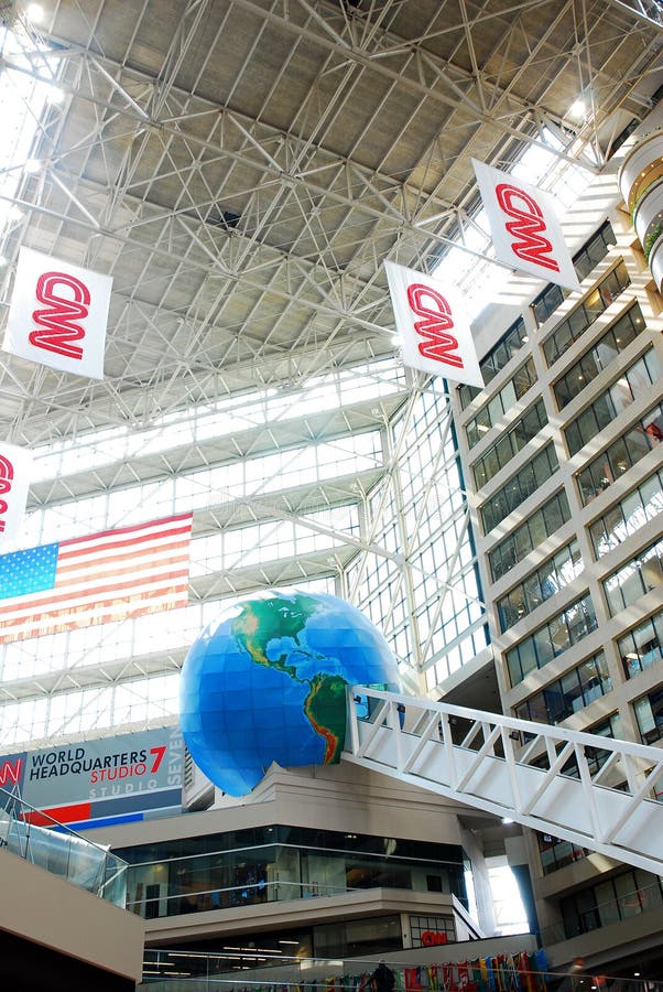 A Long Escalator Up in the CNN Building Editorial Photo - Image of open ...