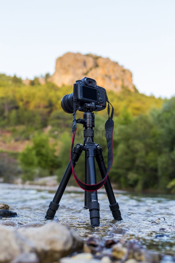 Long Exposure Camera in the River Stock Photo - Image of hobby, nature ...