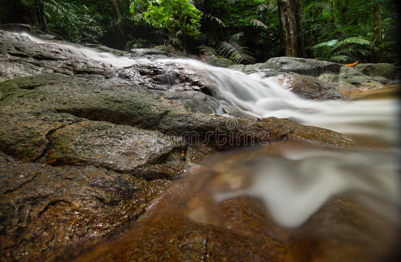 Long Exposure Cascading Waterfall Stock Photo - Image of splashing ...