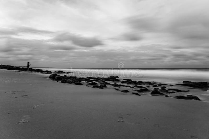 Long Exposure, Cloudy Day at Sea, Sunset on the Beach, Silk Effect ...