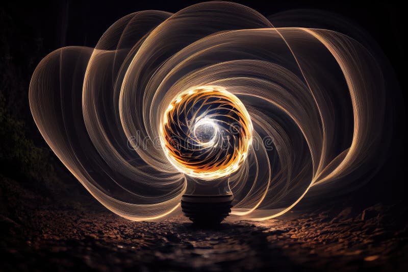 Long Exposure of Dynamic Light Source, Such As a Flashlight or Lantern ...