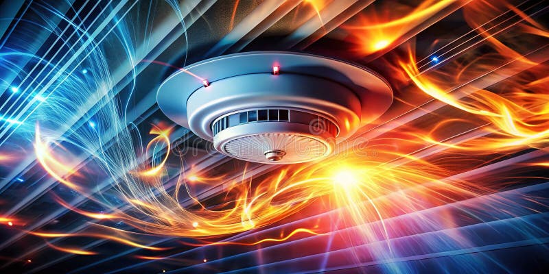 Long Exposure Fire Alarm Sensor with LED Light a Stunning Architectural ...