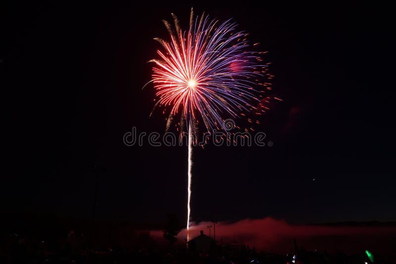Long exposure Fireworks stock image. Image of fireworks - 121794209