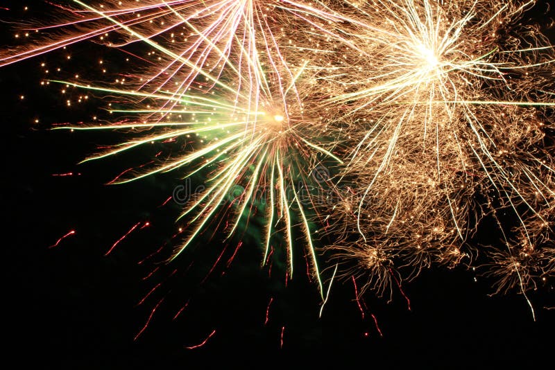 Long Exposure Fireworks stock photo. Image of night, explosion - 54603774