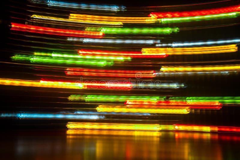 Long Exposure Light Background. Glowing Lights in Motion Stock ...
