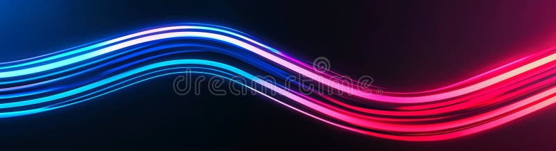 Long Exposure Light Streaks on a Black Background, Creating an Abstract ...