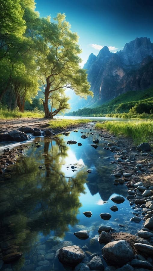 Long Exposure of Nature Photography for Mobile Background and Wallpaper ...