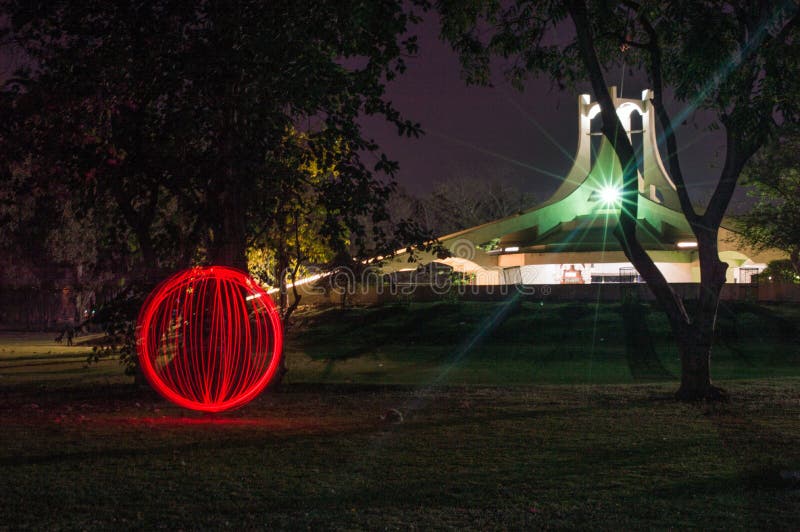 ORB LIGHT stock image. Image of light, temple, long - 104389681