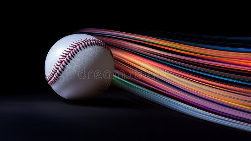 A Long Exposure Photo Shows a Light Trail with Motion Blur from a ...