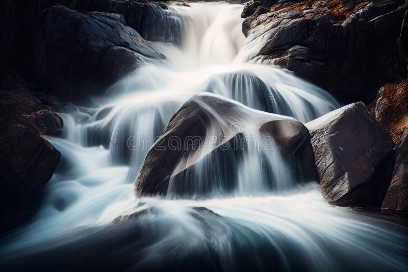 Rushing Waterfall Stock Illustrations – 309 Rushing Waterfall Stock ...