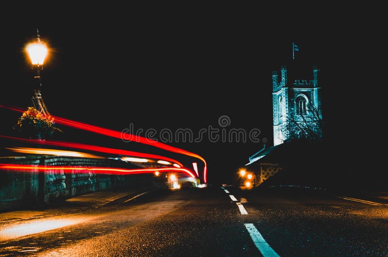 Long Exposure Shot of a Car Driving by in Henley-on-Thames, England ...