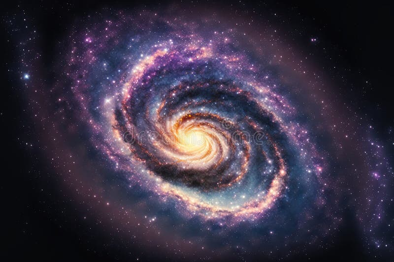 Long Exposure Shot of the Milky Way Galaxy in the Universe with Stars ...