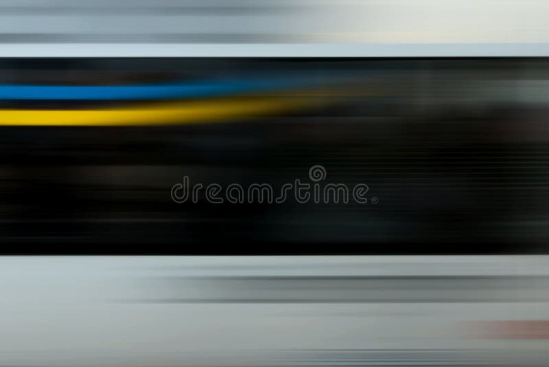 Long Exposure Shot Photo of a Fast Moving, Passing Passenger Train ...
