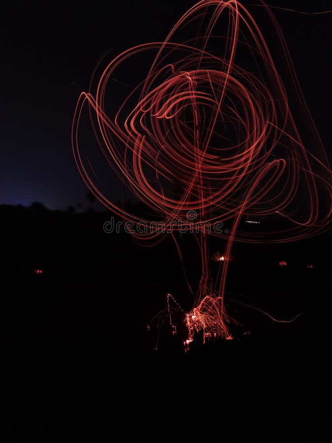 Long Exposure Shots is Amazing Fire Stock Photo - Image of lighting ...