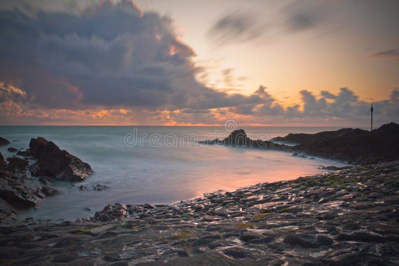 Long exposure sunset stock photo. Image of beach, sunset - 157266096