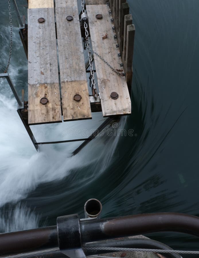 Long Exposure Vertical Shot of Water Flowing Downwards Stock Image ...