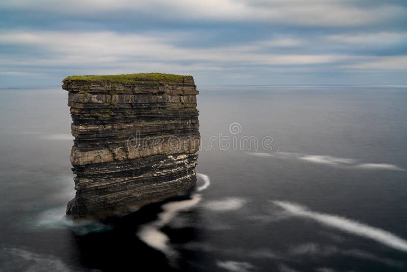 The Dun Briste Sea Stack Off the Cliffs of Downpatrick Head in County ...