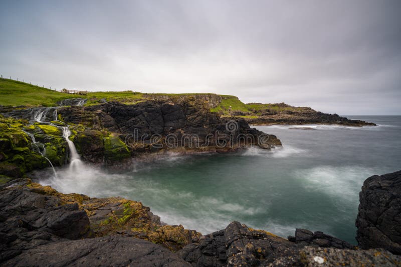 Dunseverick Waterfall Stock Photos - Free & Royalty-Free Stock Photos ...