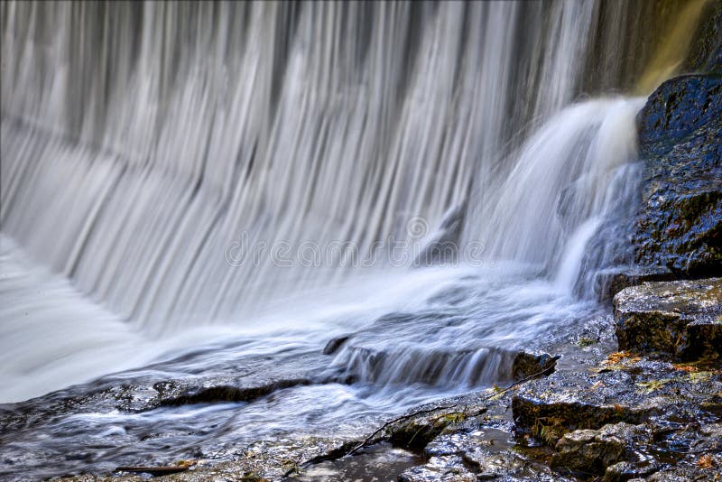 Long Exposure of the Waterfall Flowing Water Stock Photo - Image of ...