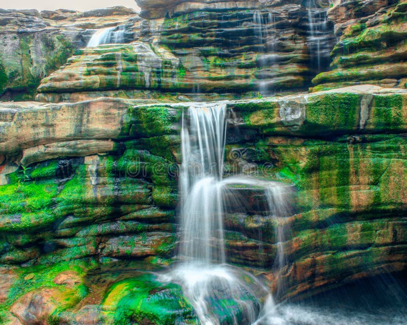 Long exposure waterfall stock photo. Image of exposure - 95818676