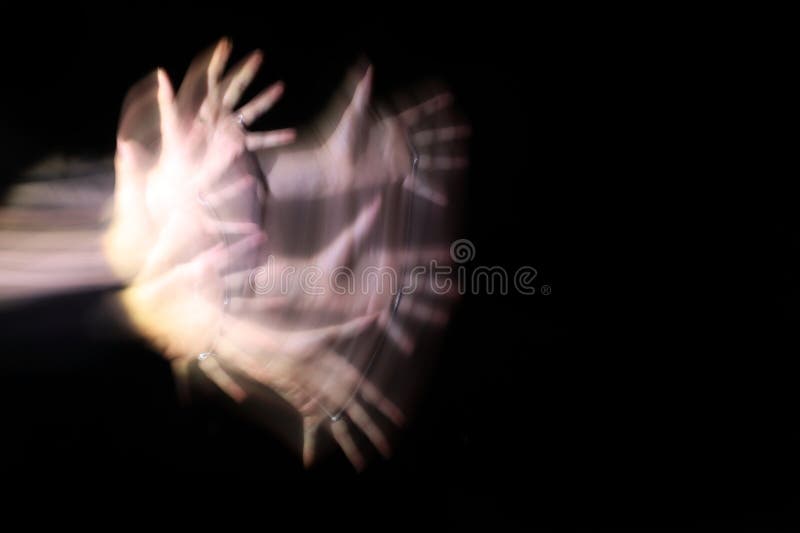 Long Exposure of a Woman S Hand at Night Stock Photo - Image of flame ...