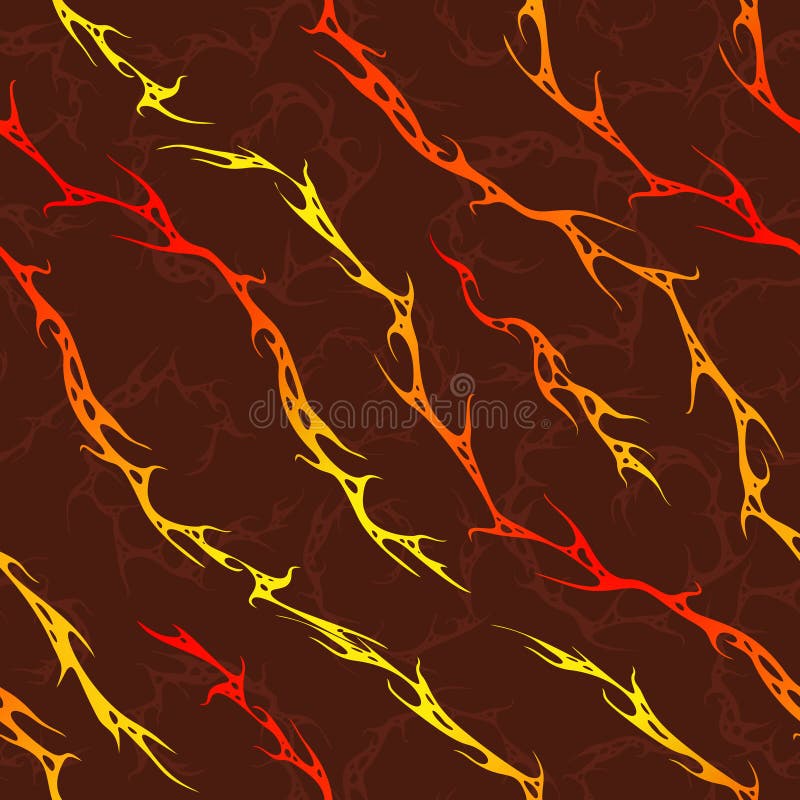 Long flames pattern stock vector. Illustration of curve - 50521840