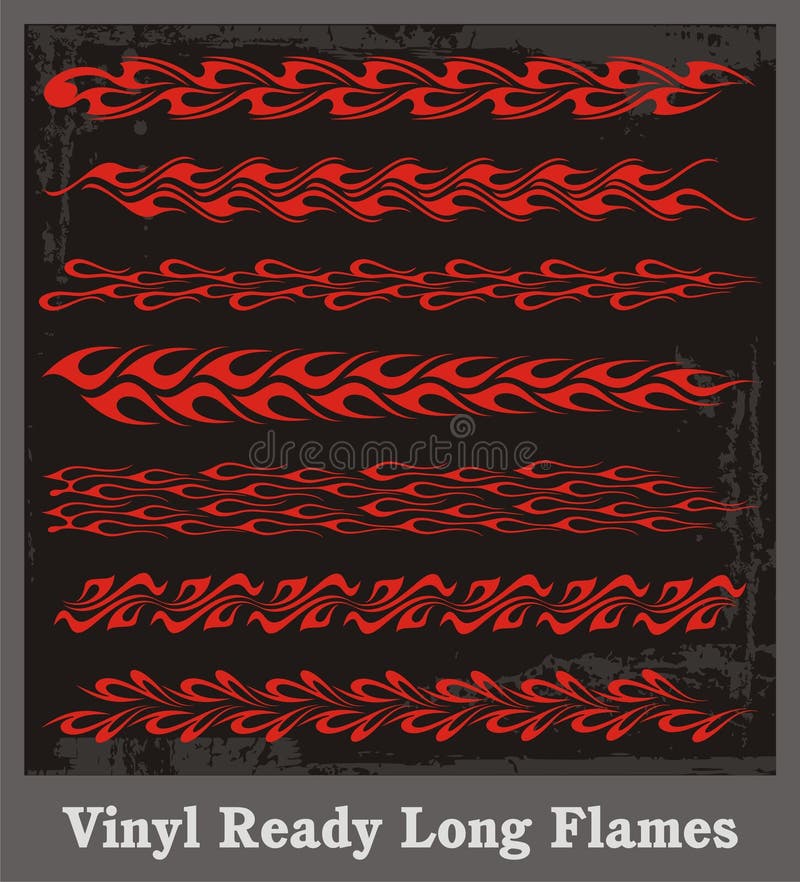 Decorative flame set stock vector. Illustration of conflagration - 11310236