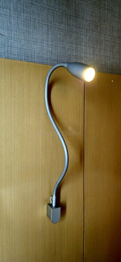 Long and Flexible Reading Lamp Made of Aluminum Stock Photo - Image of ...