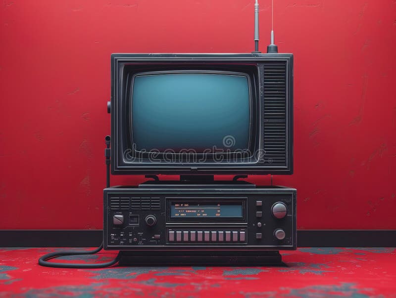 Long Form Video Conception. Man with Camera and Telescreen Concept of ...