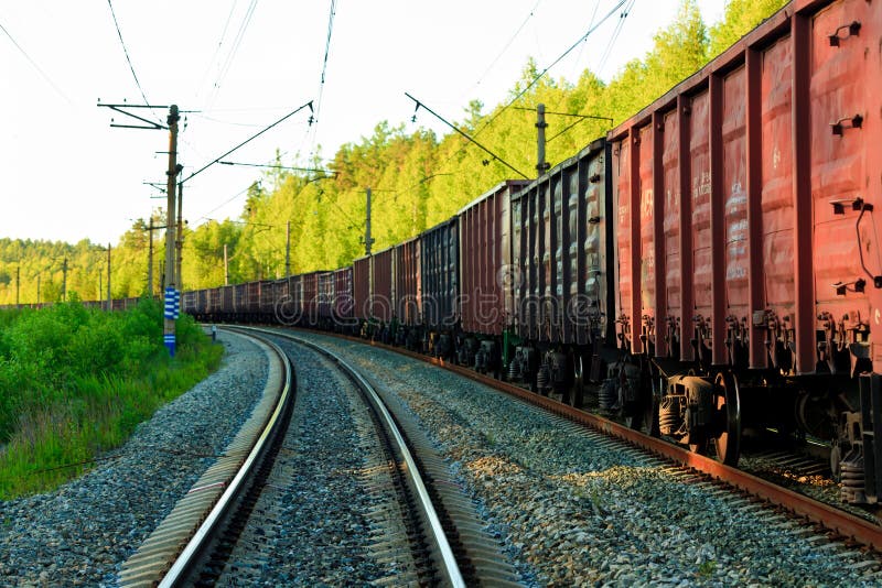Long freight train stock photo. Image of provision, long - 14742820