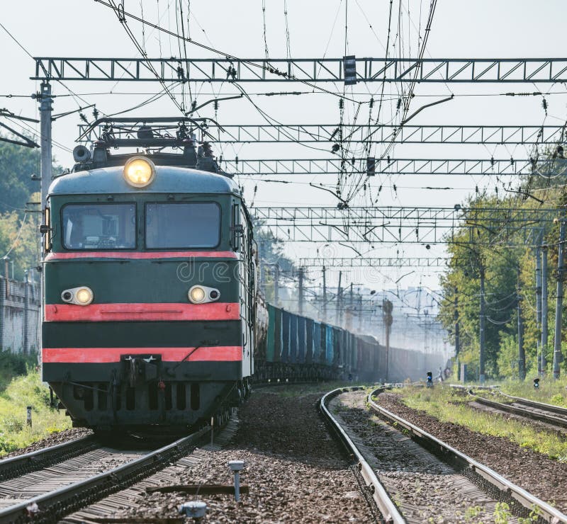 Long freight train moves stock image. Image of transportation - 195023175