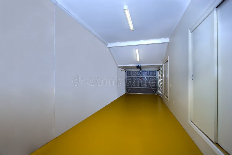Long garage stock image. Image of remote, material, clean - 64157171