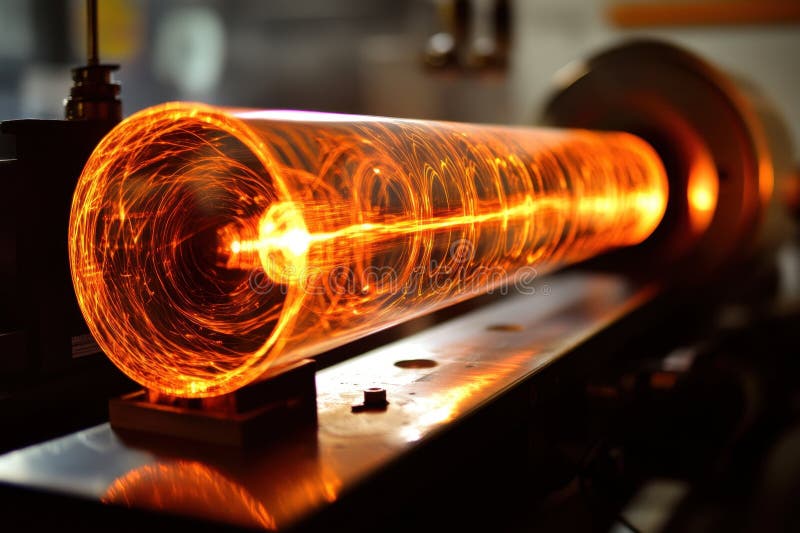 A Long, Glowing Tube of Some Sort Stock Illustration - Illustration of ...