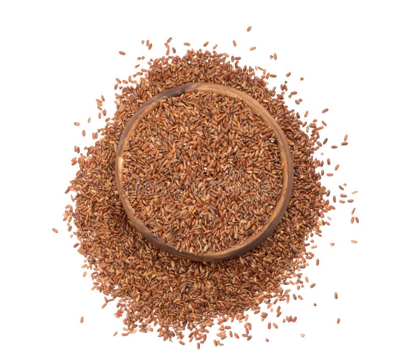 Long-grain red rice stock photo. Image of isolated, cooking - 42214684