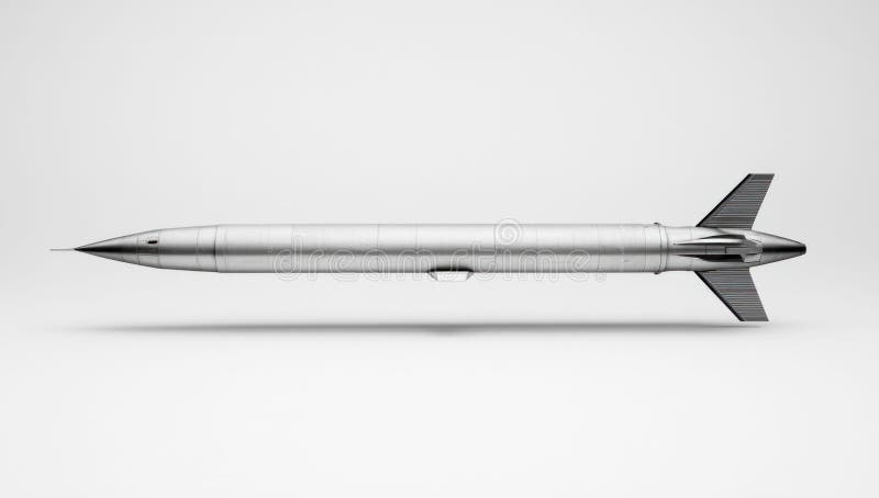 Long Gray Rocket-Shaped Object Stock Illustration - Illustration of ...